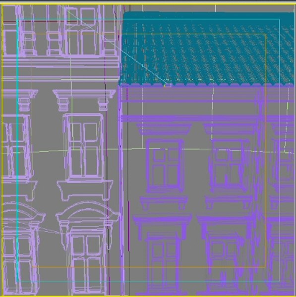 european street buildings 3d model