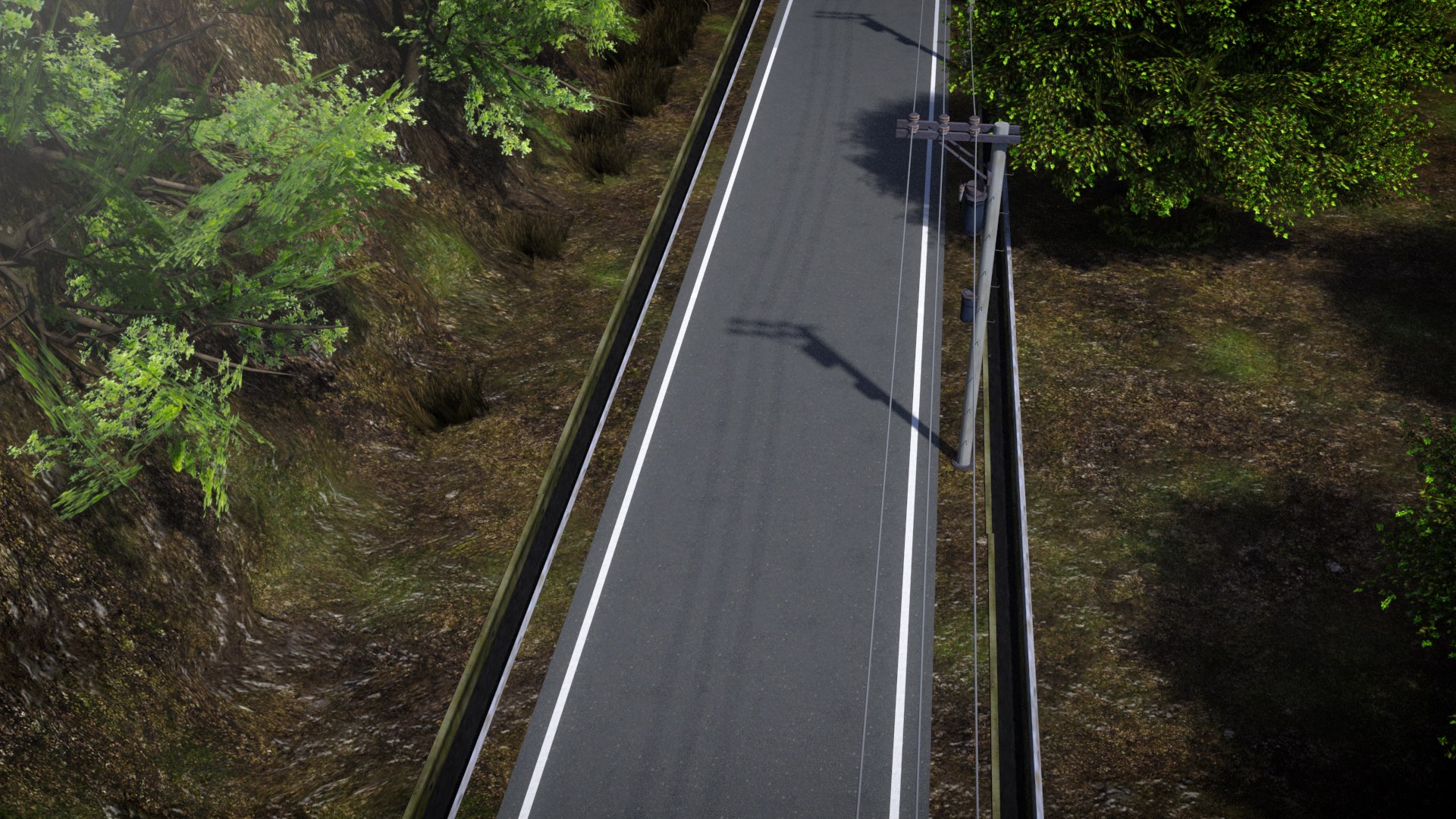 3D Model Mountain Road - TurboSquid 2209560