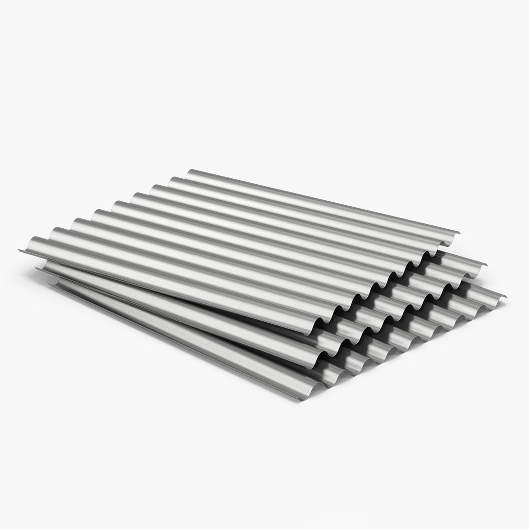 Metal Roof Tiles 3D Model - TurboSquid 2089326