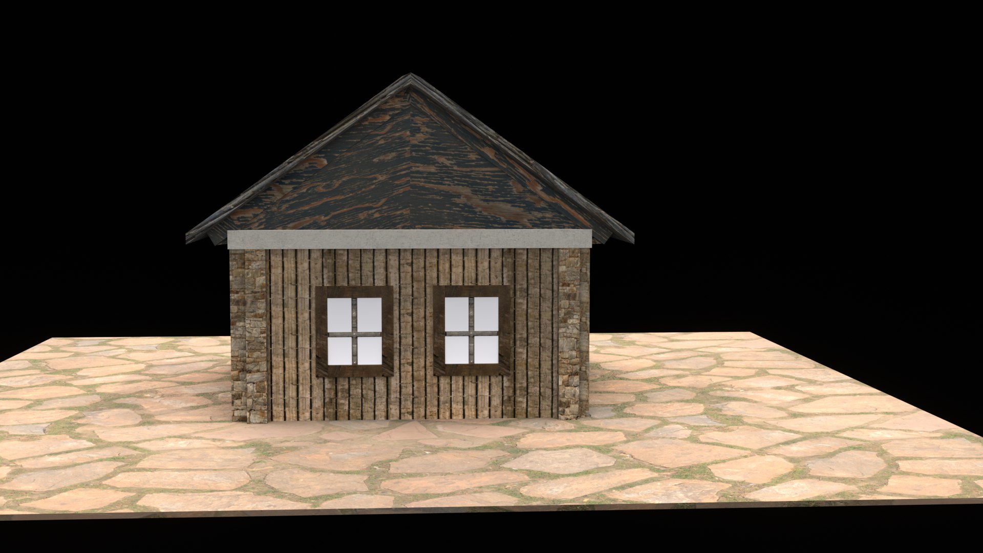 Detailed Low Poly House 3D Model For Games Architectural Scenes 3D ...