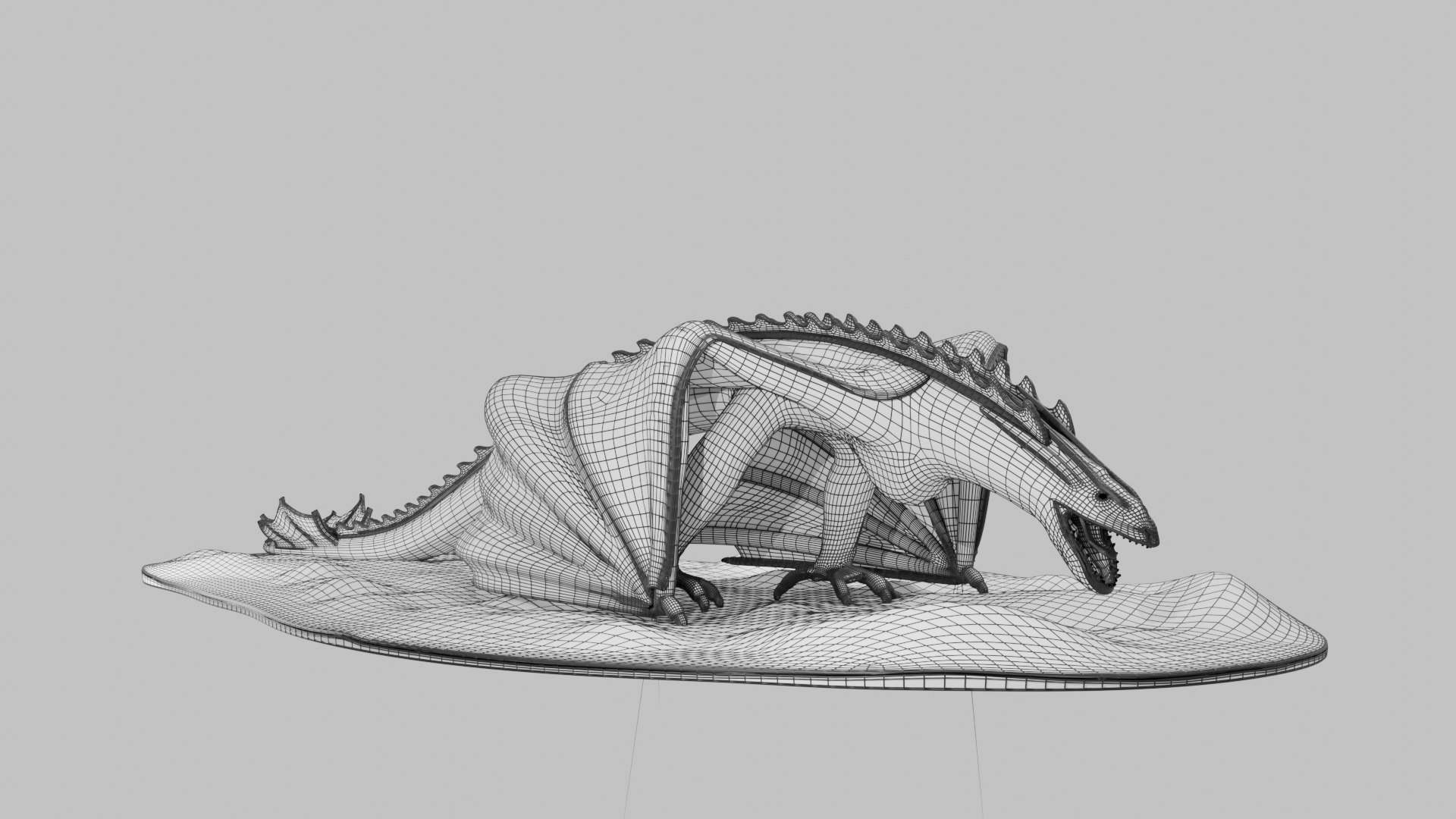 3D Dragon Sculpture Model - TurboSquid 2293771