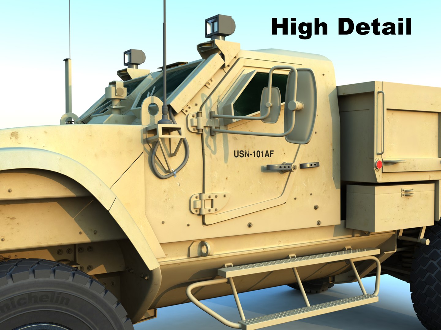 3d Model M-atv Cargo Vehicle