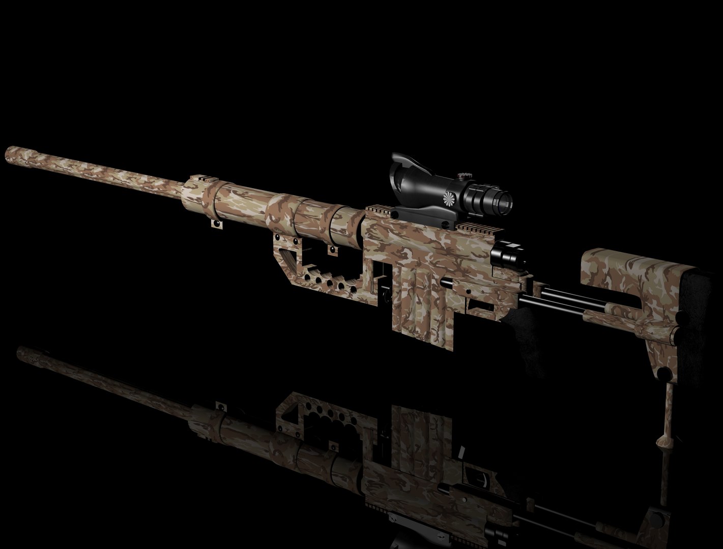 M200 Sniper 3d Model
