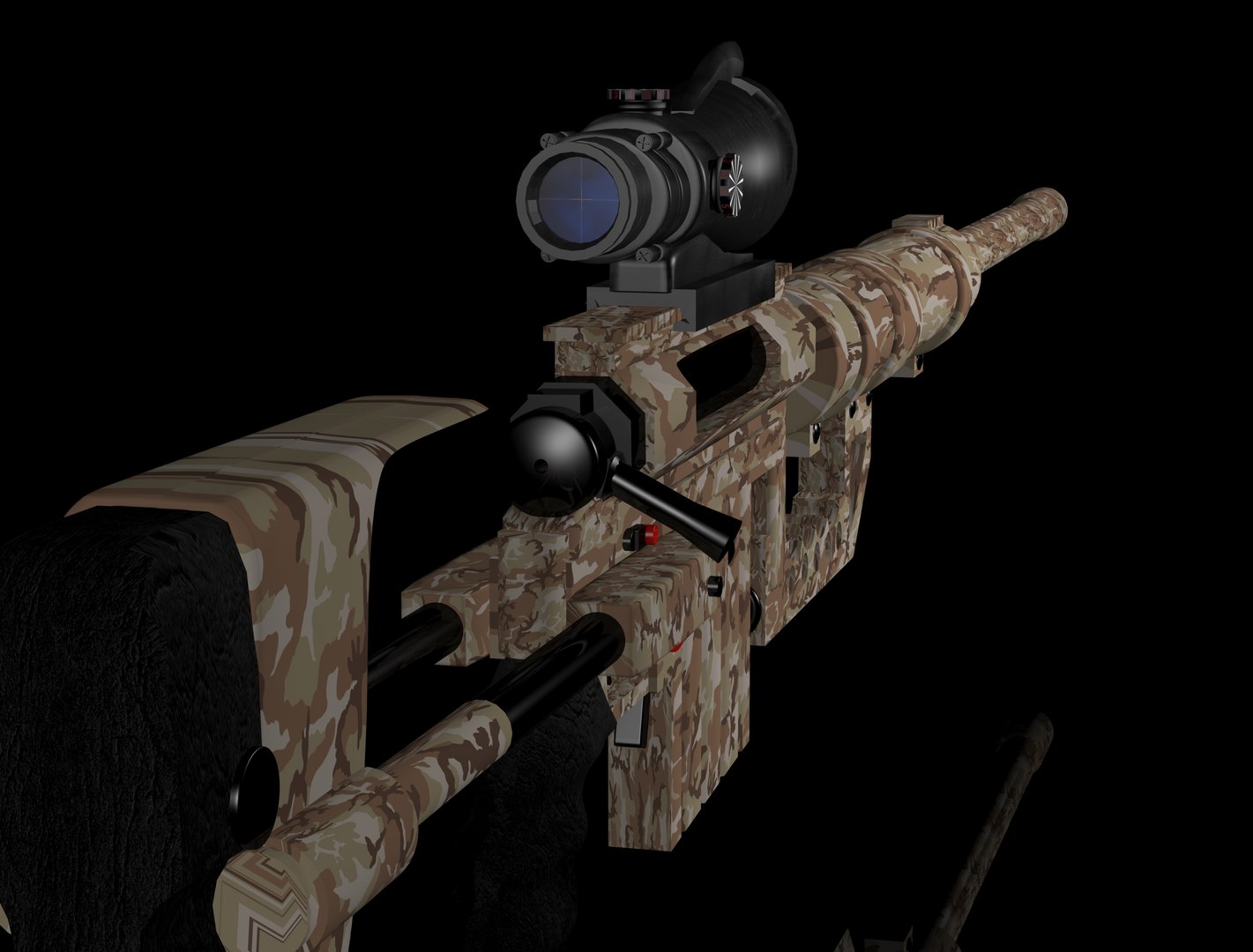 M200 Sniper 3d Model