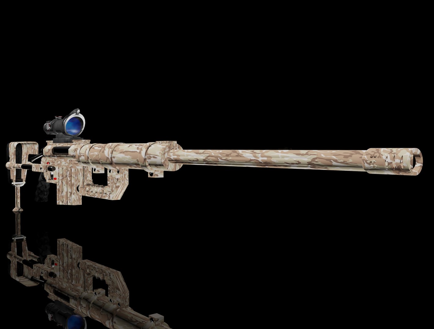 M200 Sniper 3d Model