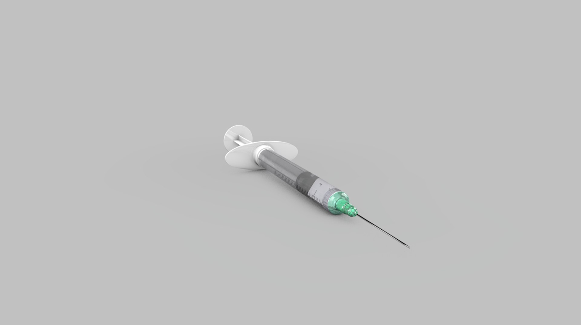 3d model syringe medical