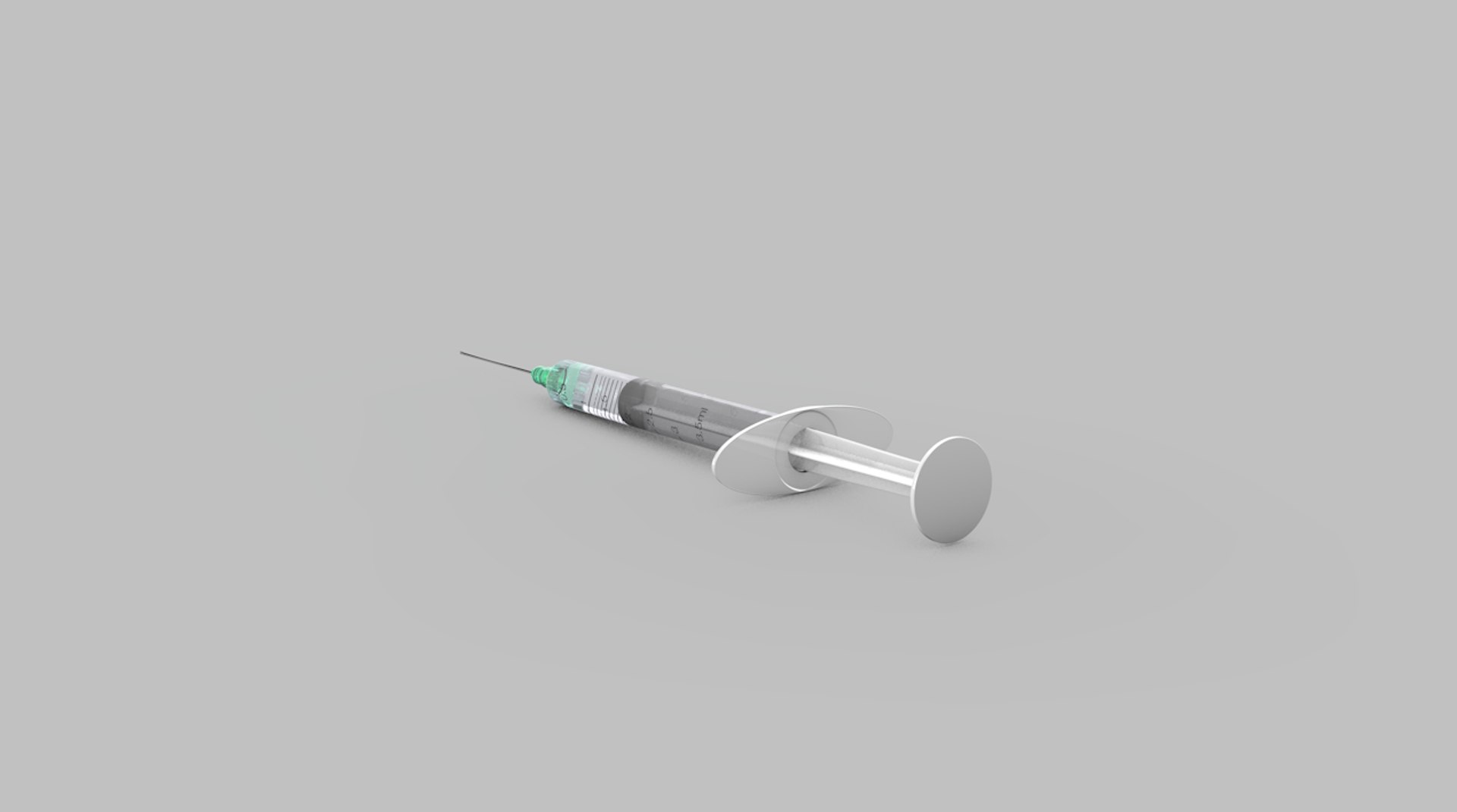 3d model syringe medical