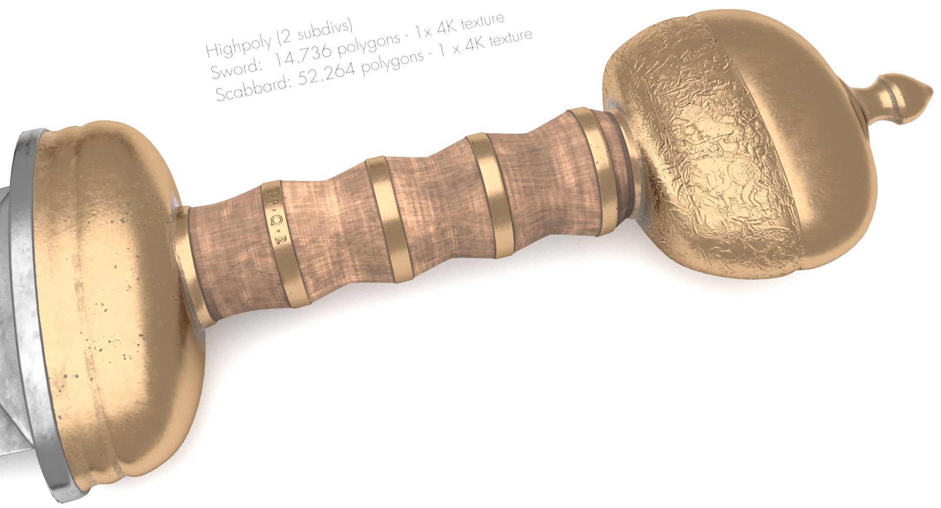 Roman sword model - TurboSquid 1153613