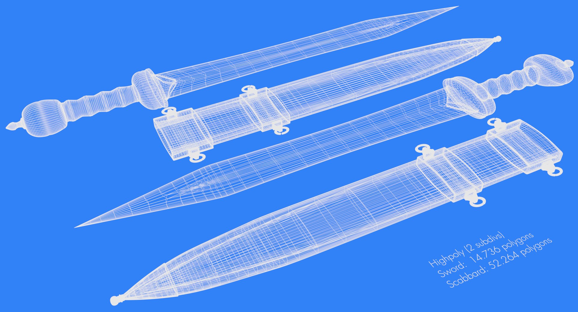 Roman sword model - TurboSquid 1153613