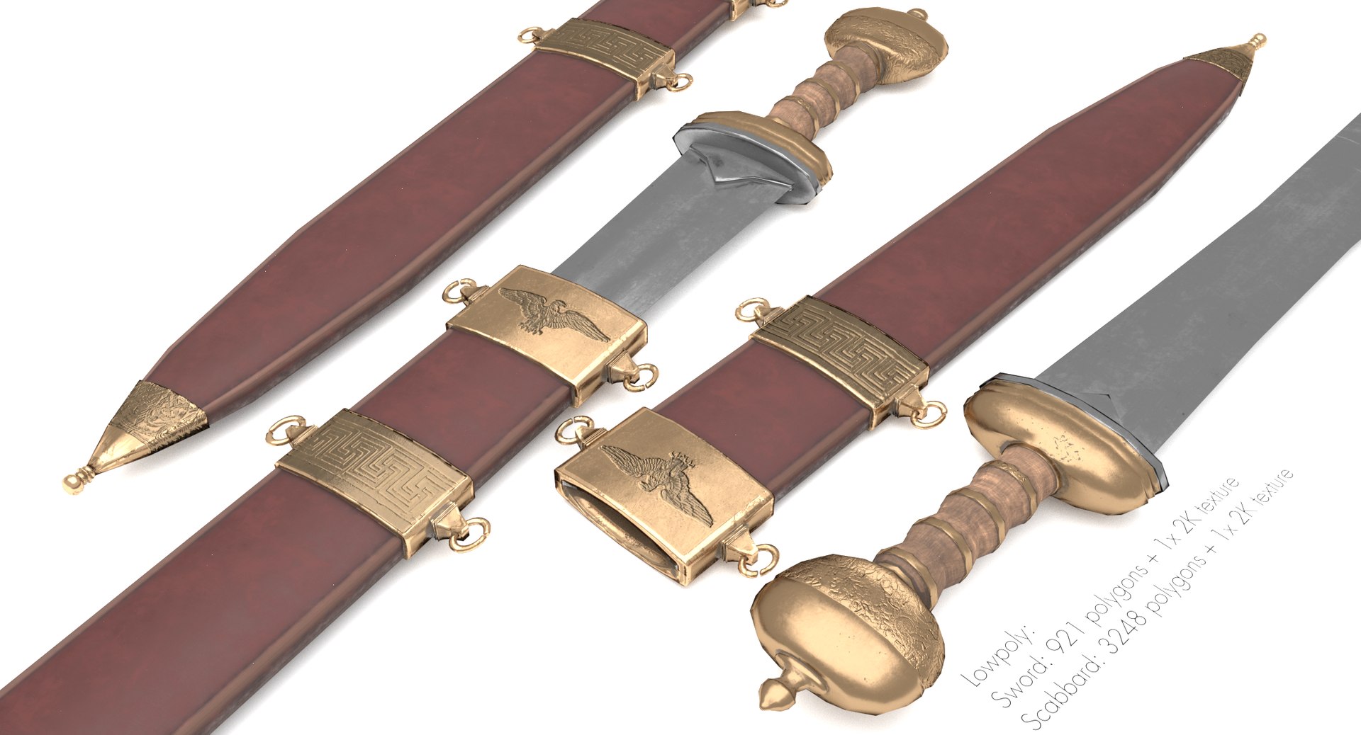 Roman sword model - TurboSquid 1153613