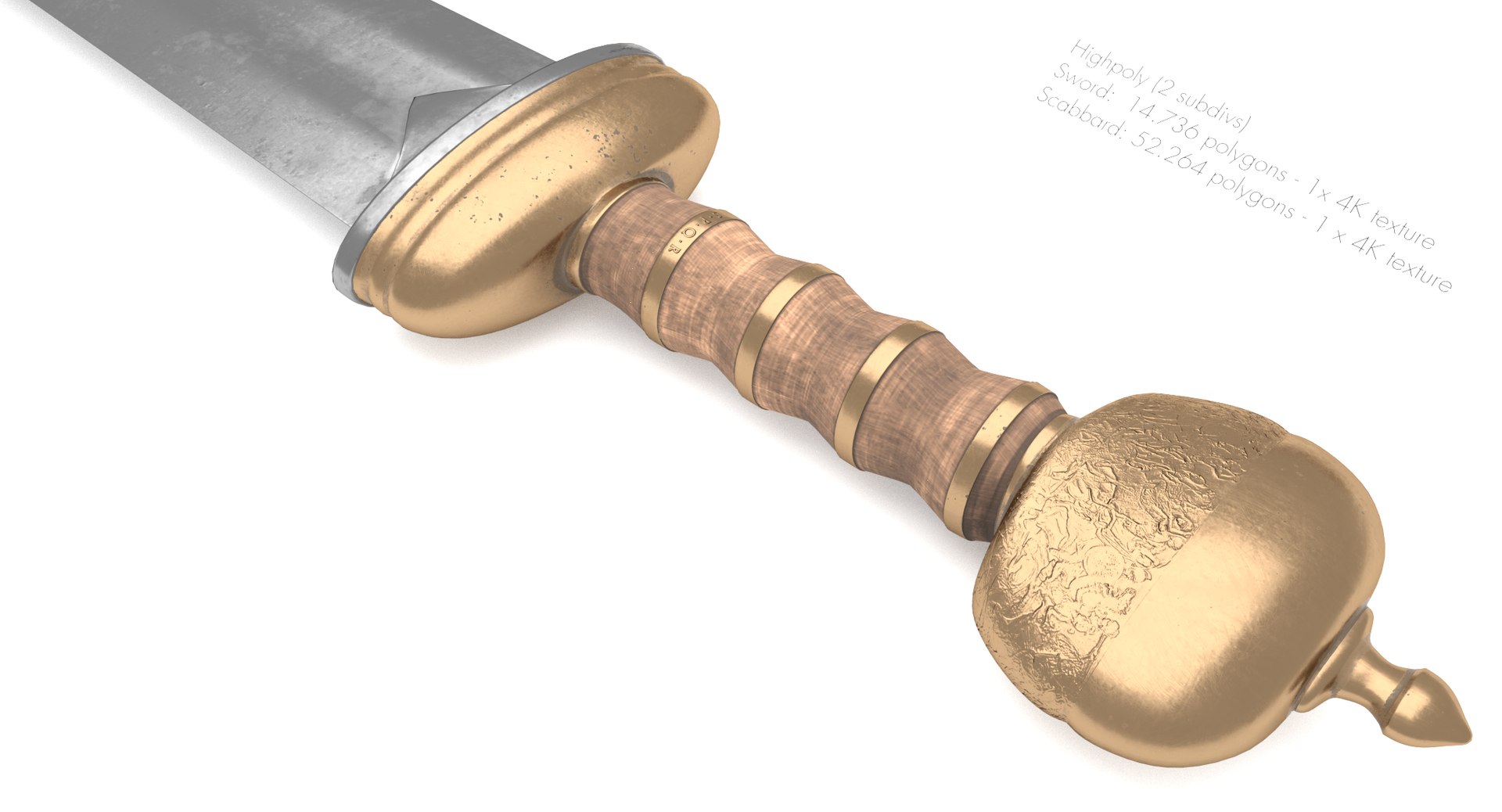 Roman sword model - TurboSquid 1153613