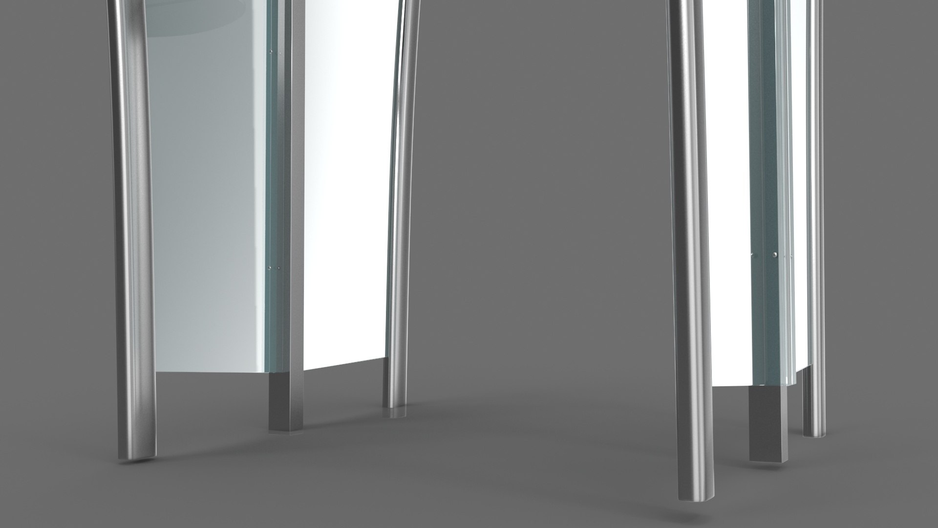 Glass Phone Booth Lights On 3D Model - TurboSquid 2199147