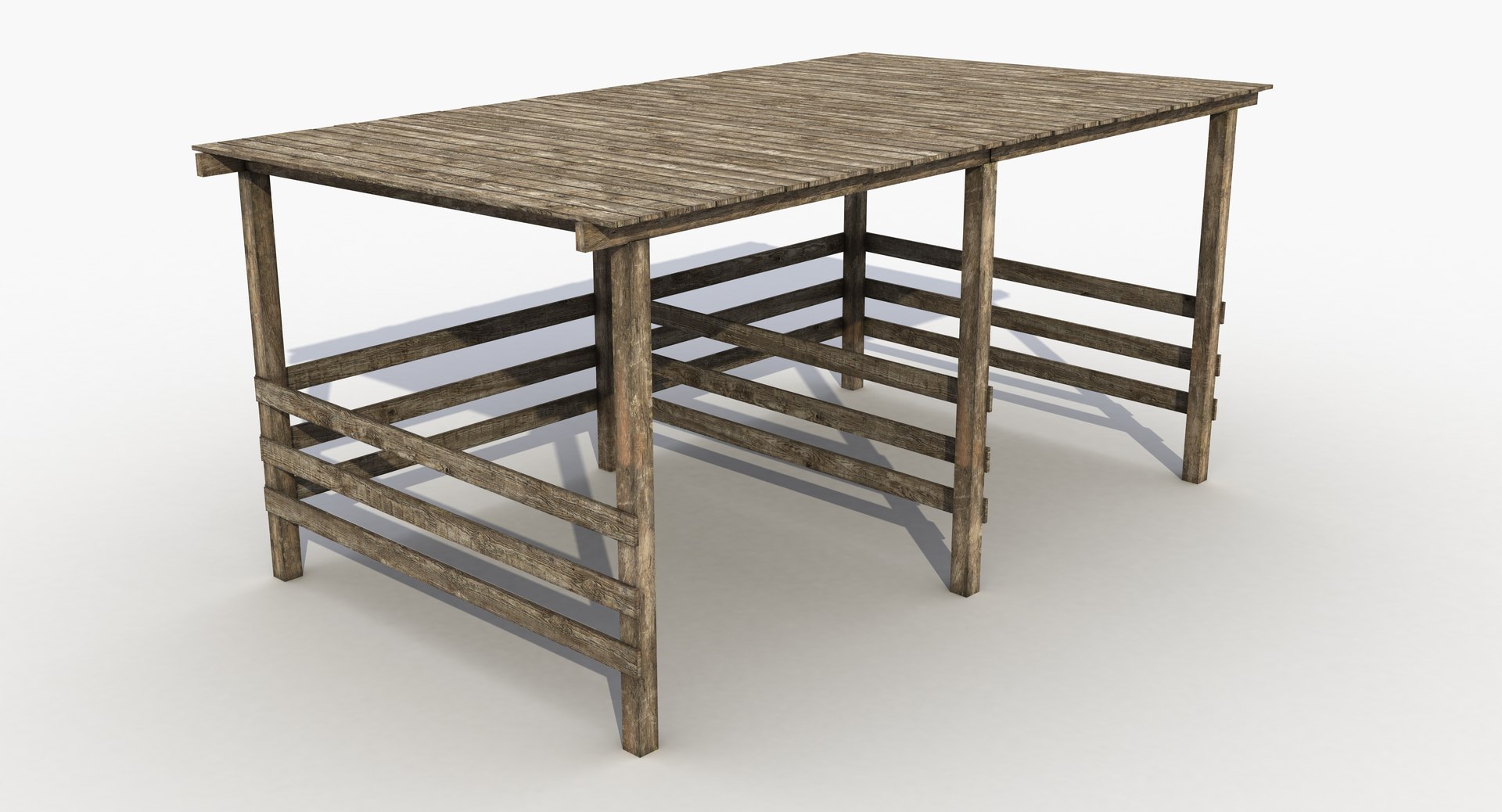 Old wooden shed 3D model - TurboSquid 1621517