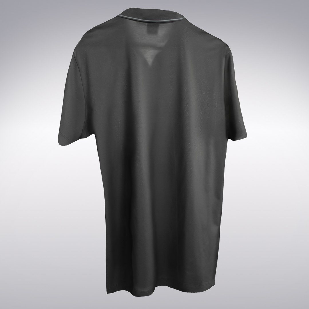 Men Tennis Shirt Scanning 3d Max
