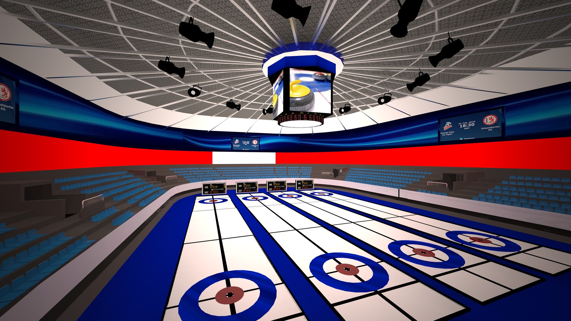 Curling Interior Arena 3D Model - TurboSquid 1424215