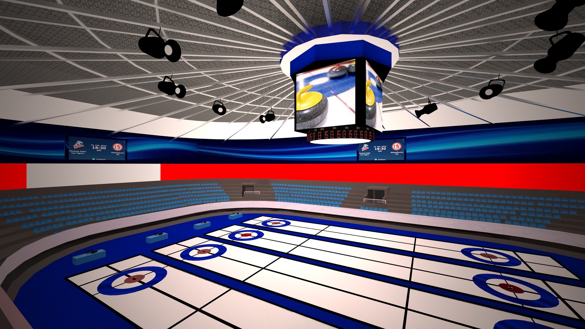Curling Interior Arena 3D Model - TurboSquid 1424215