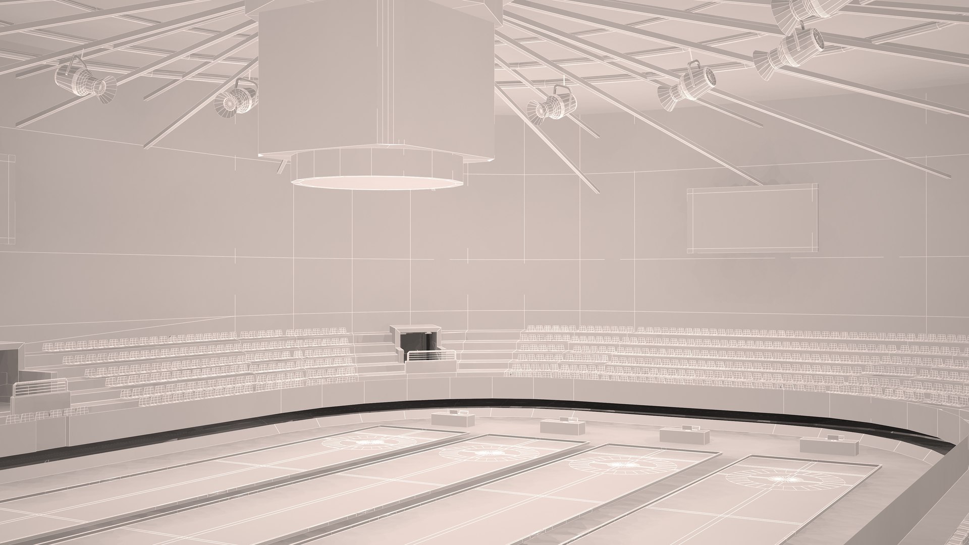 Curling Interior Arena 3D Model - TurboSquid 1424215