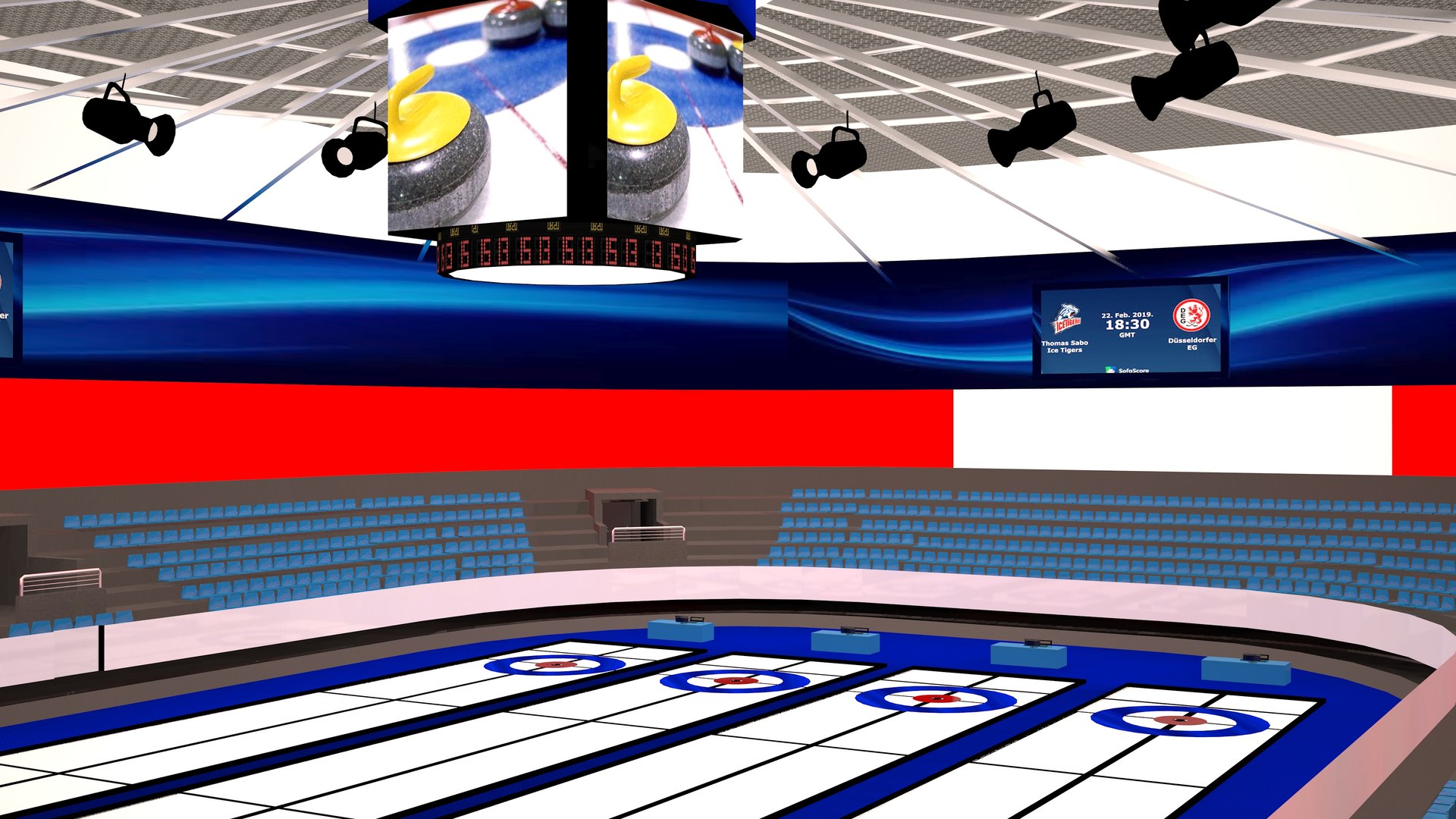 Curling Interior Arena 3D Model - TurboSquid 1424215