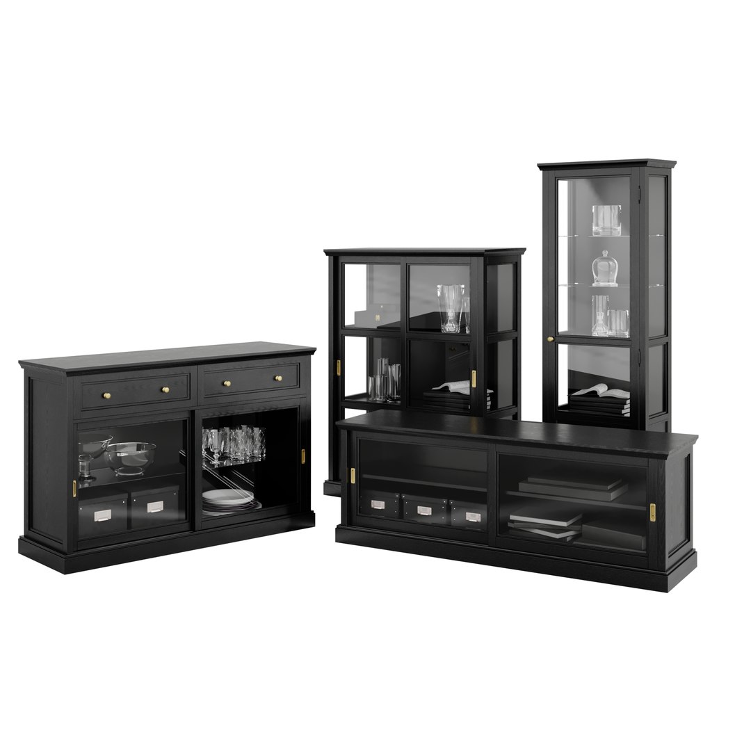 3D Cabinet Set MALSJO Model - TurboSquid 1921073