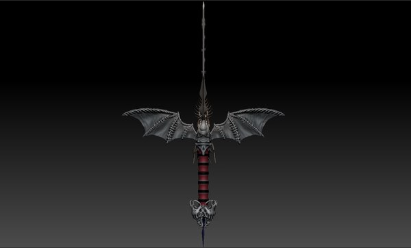 3d model sword dragon