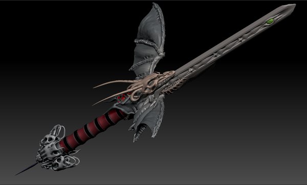 3d model sword dragon