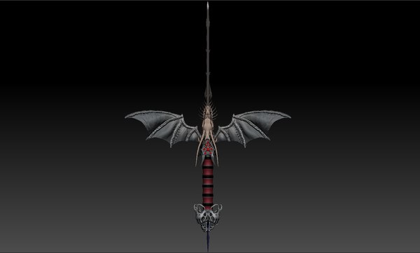 3d model sword dragon