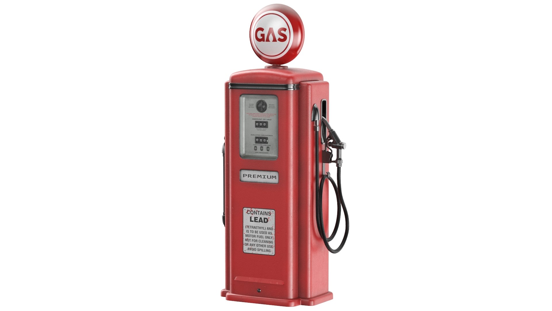 3D Detailed Retro Gas Station - TurboSquid 2253139