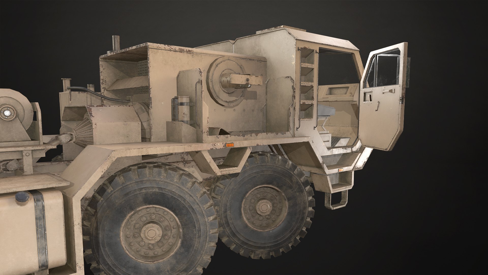 3D Heavy Military Truck V1 - Tractor - TurboSquid 2382967