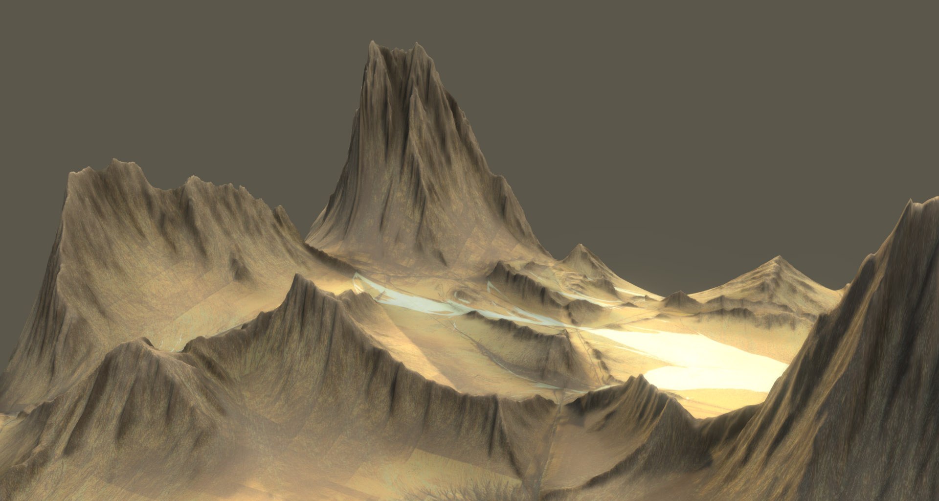 3D model realistic terrain polys games - TurboSquid 1302864