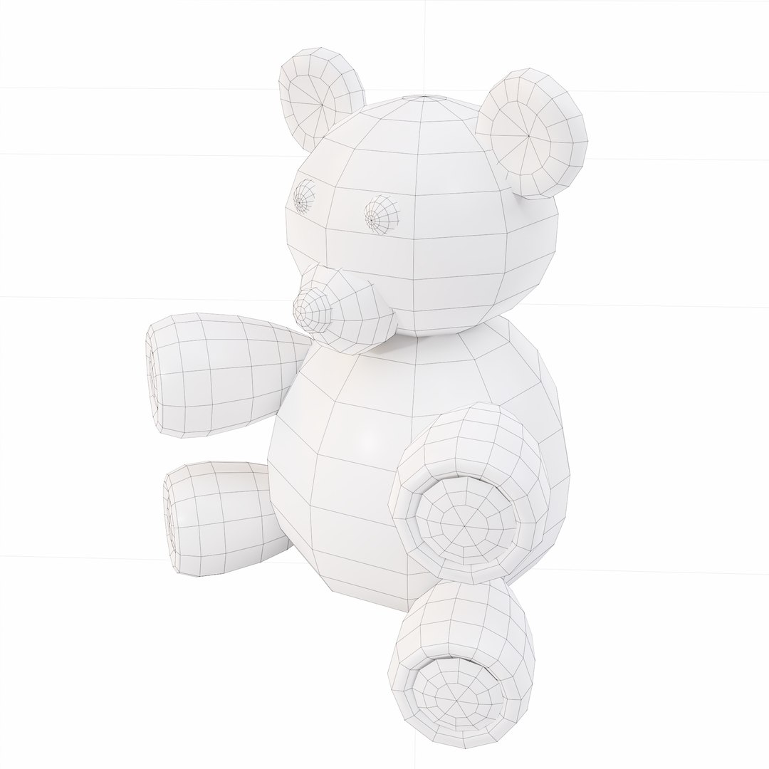 Teddy Bear Doll Lowpoly 3D Model 3D Model - TurboSquid 2410605