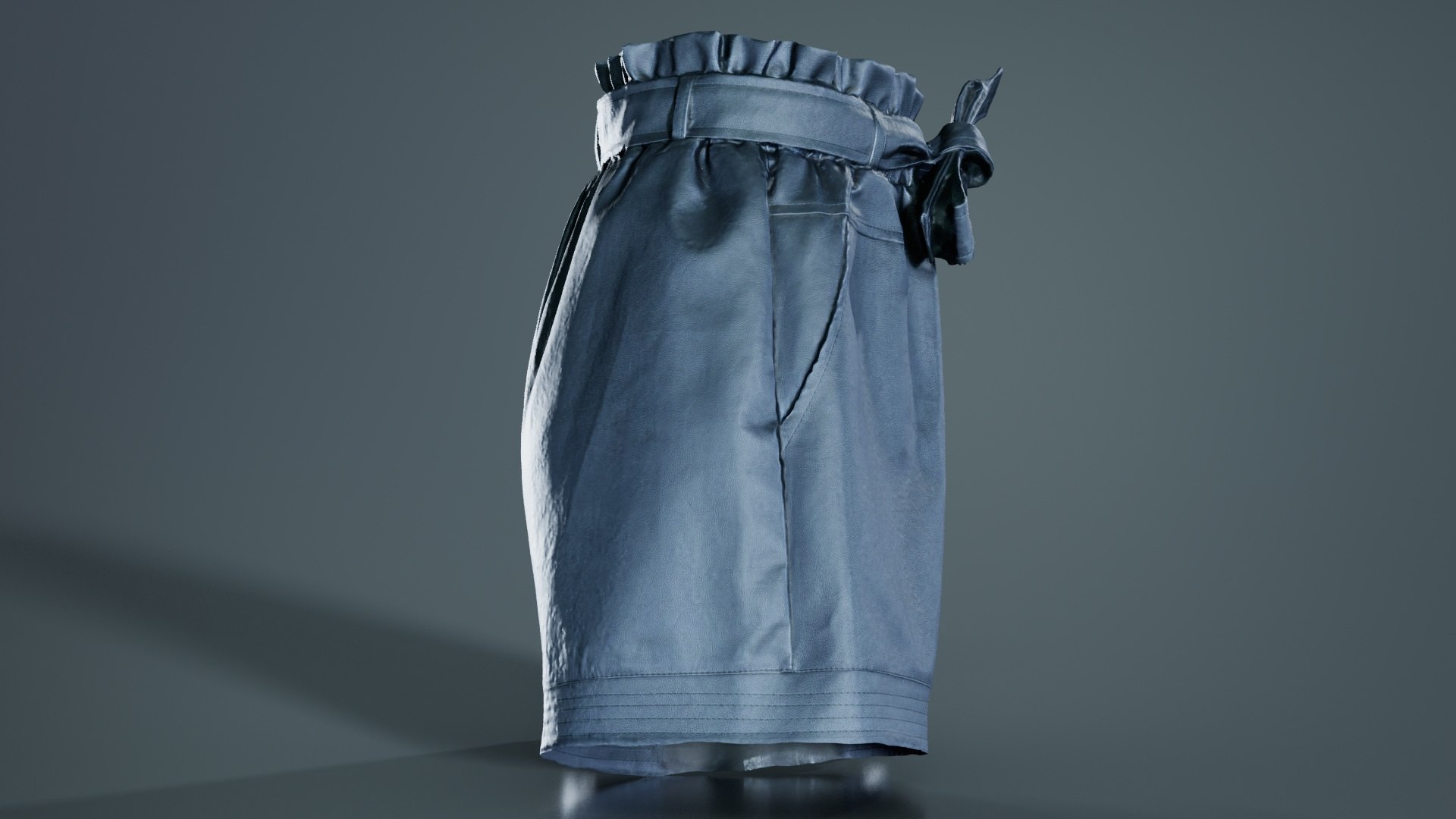 Wide Leather Short Belt Remastered 3D - TurboSquid 2361976