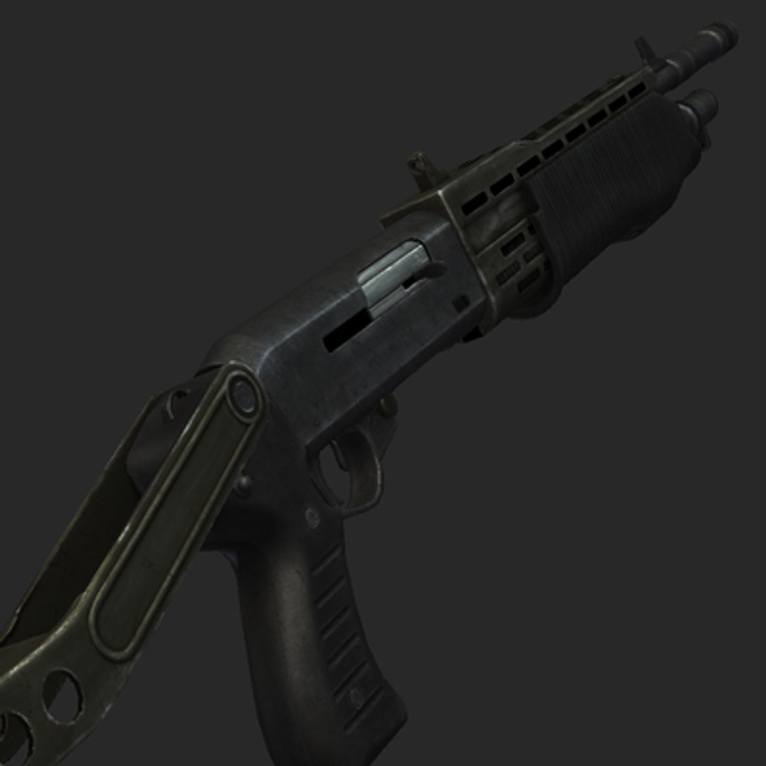 spas12 shotgun rendering max