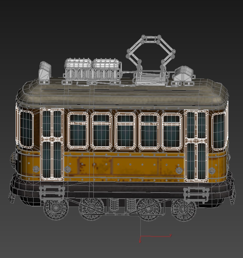 Tram Low-poly Transport Train 3D Model - TurboSquid 1463514