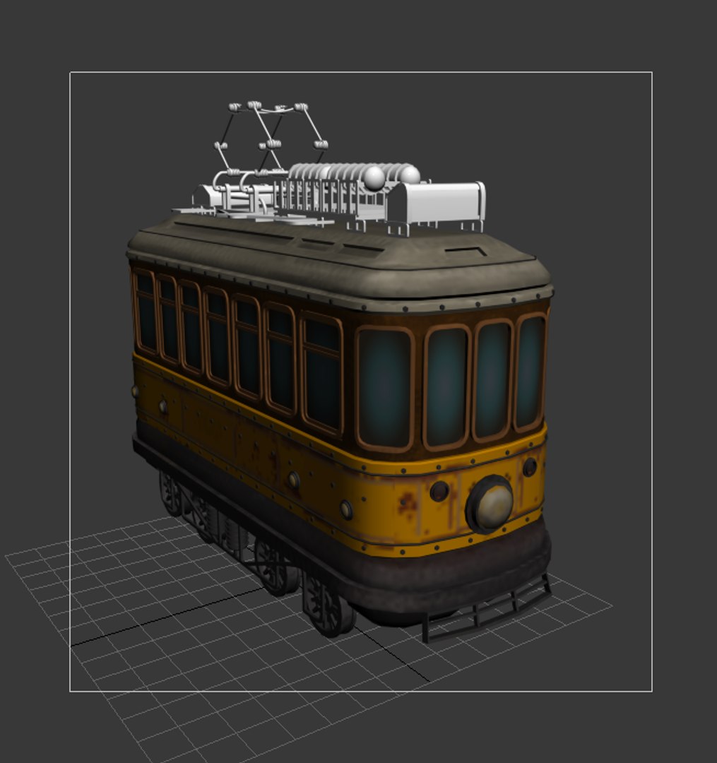 Tram Low-poly Transport Train 3D Model - TurboSquid 1463514