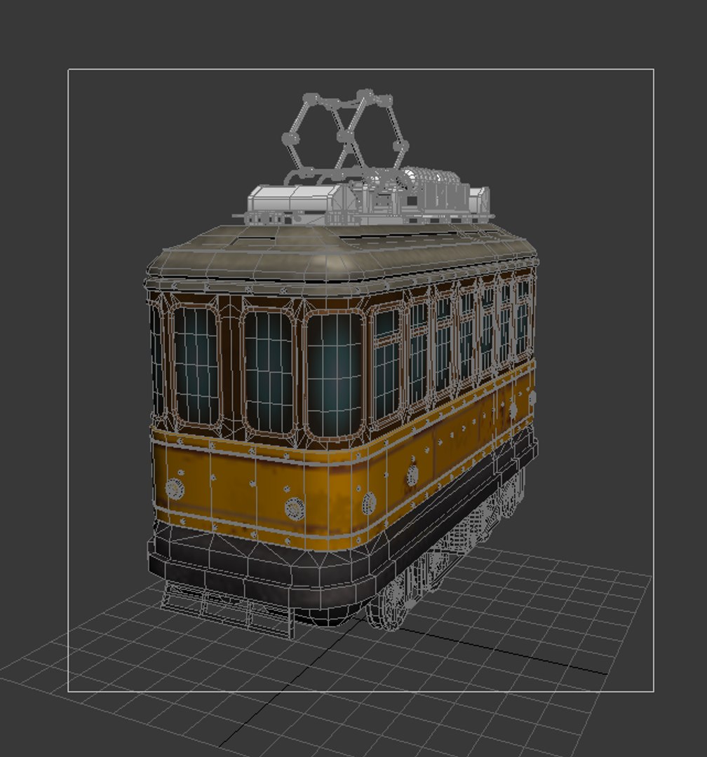 Tram Low-poly Transport Train 3D Model - TurboSquid 1463514
