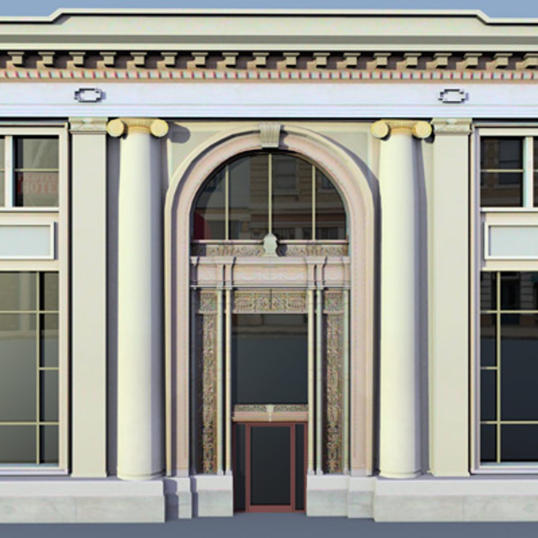 3d max bank building