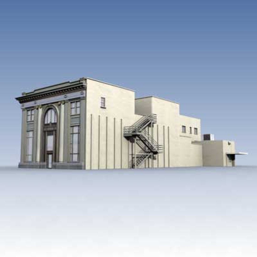 3d max bank building