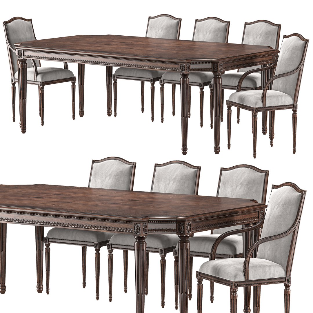 3D Chairish Table And Chair Art 4353 - TurboSquid 2278611
