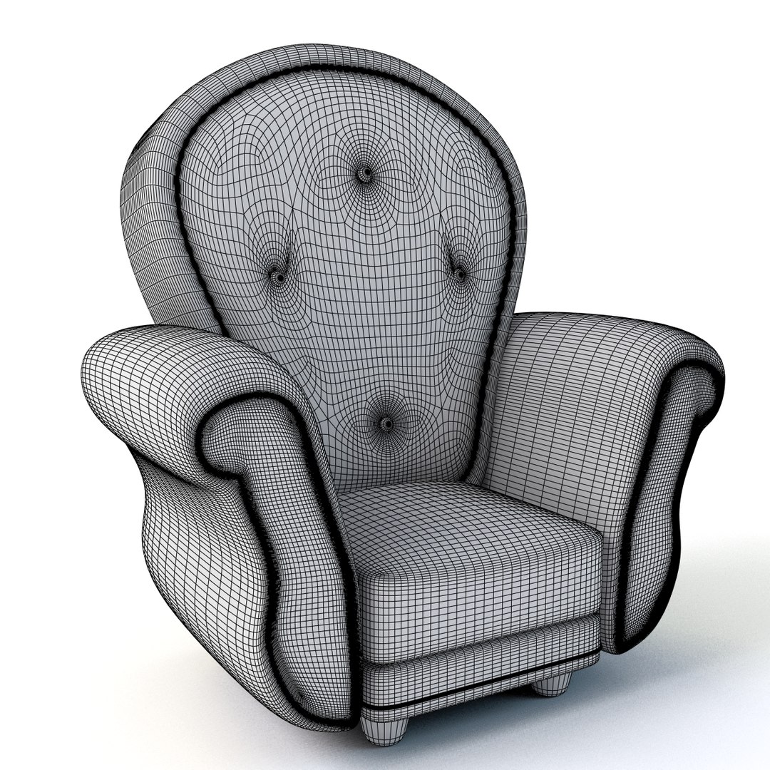 3d Cartoon Armchair