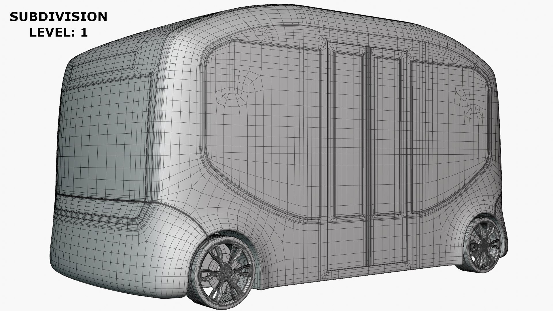 3D Shuttle Minibuses Collection 2023 - TurboSquid 2074782