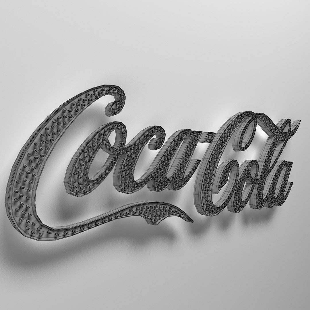 3d Model Coca Cola Vintage Sign