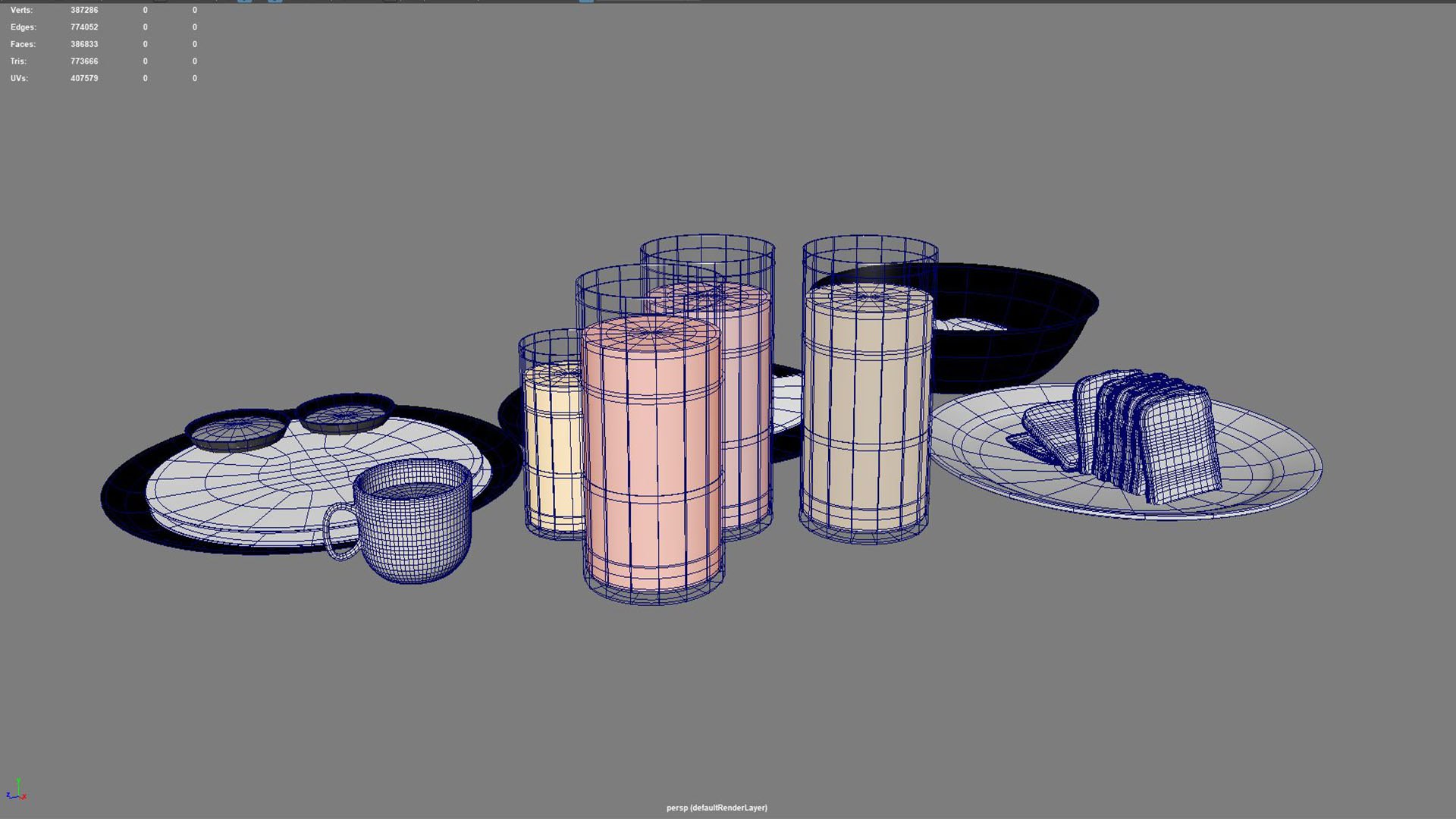 Breakfast 3D model - TurboSquid 1791592