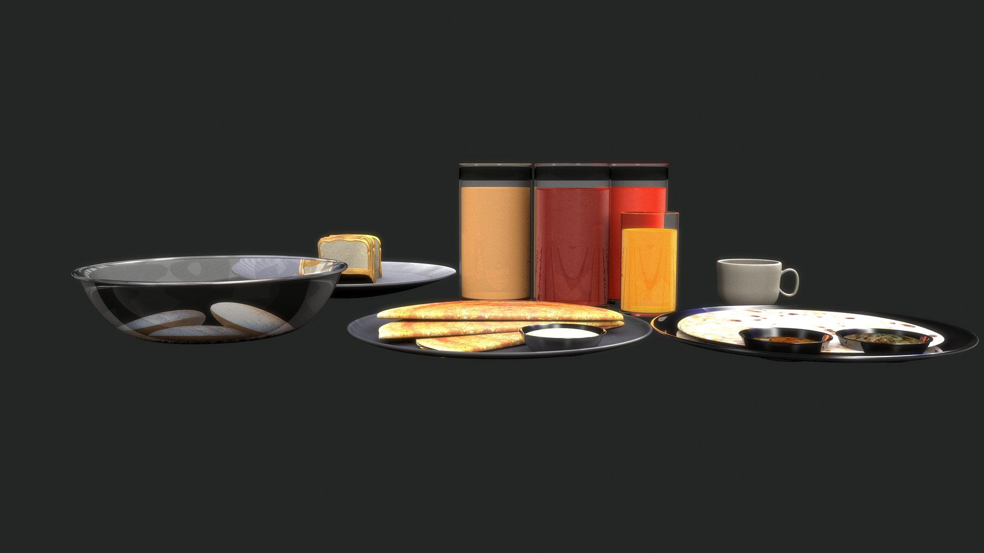 Breakfast 3D model - TurboSquid 1791592
