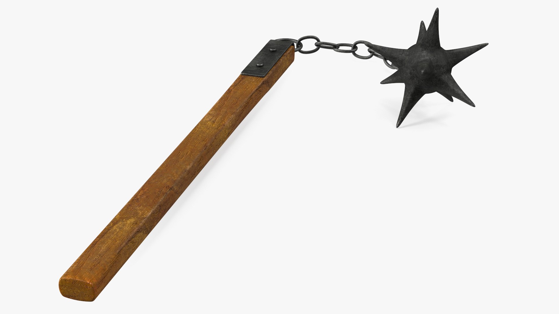 Long Spiked Flail 3d Model