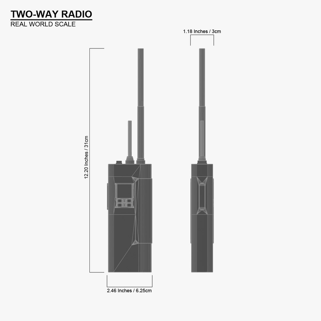 3d Two-way Radio Model
