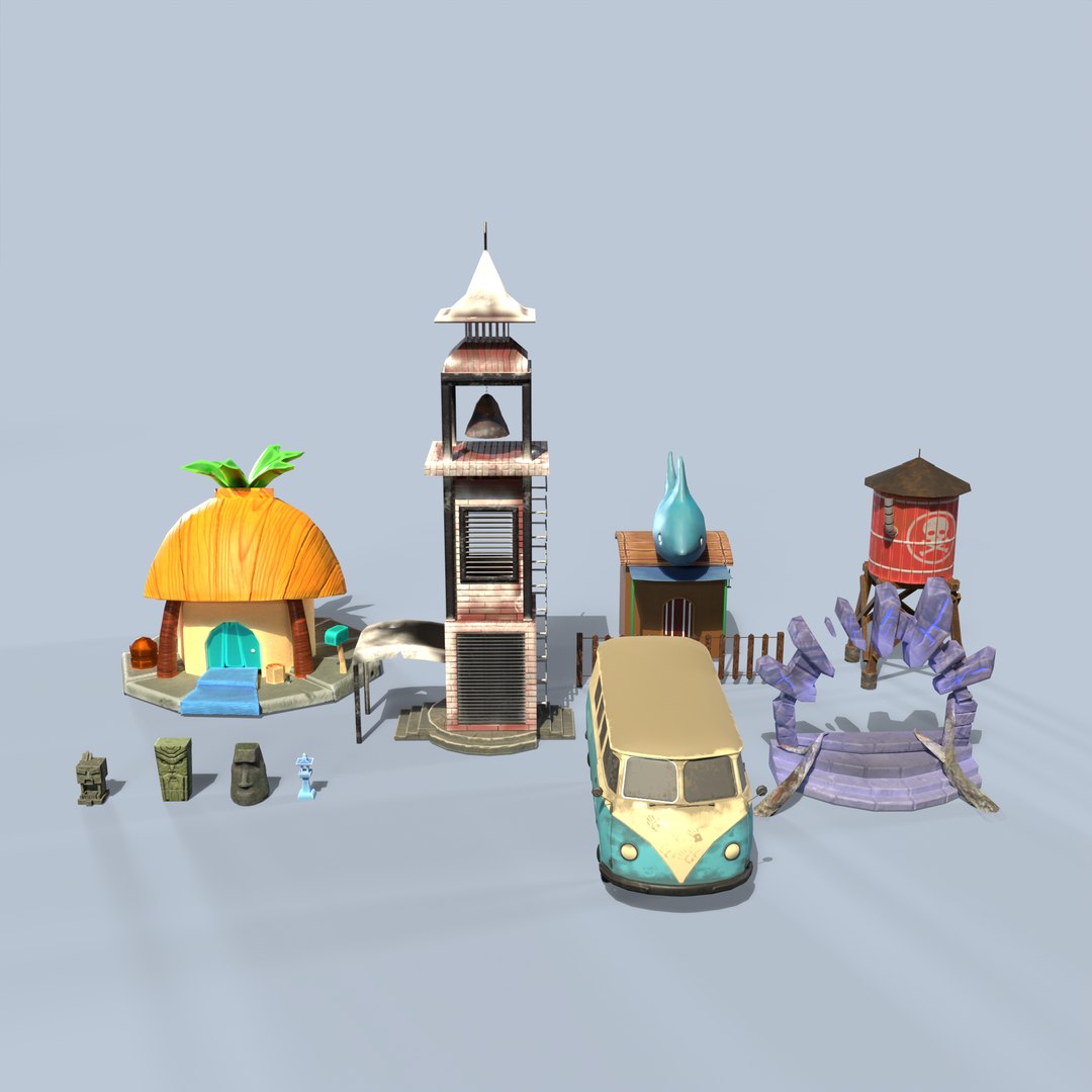 3D Stylized Heaven Model - TurboSquid 2074536