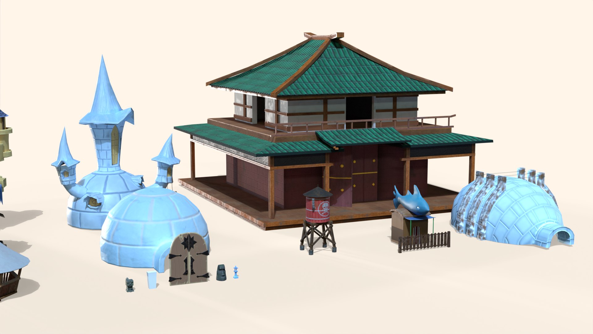 3D Stylized Heaven Model - TurboSquid 2074536