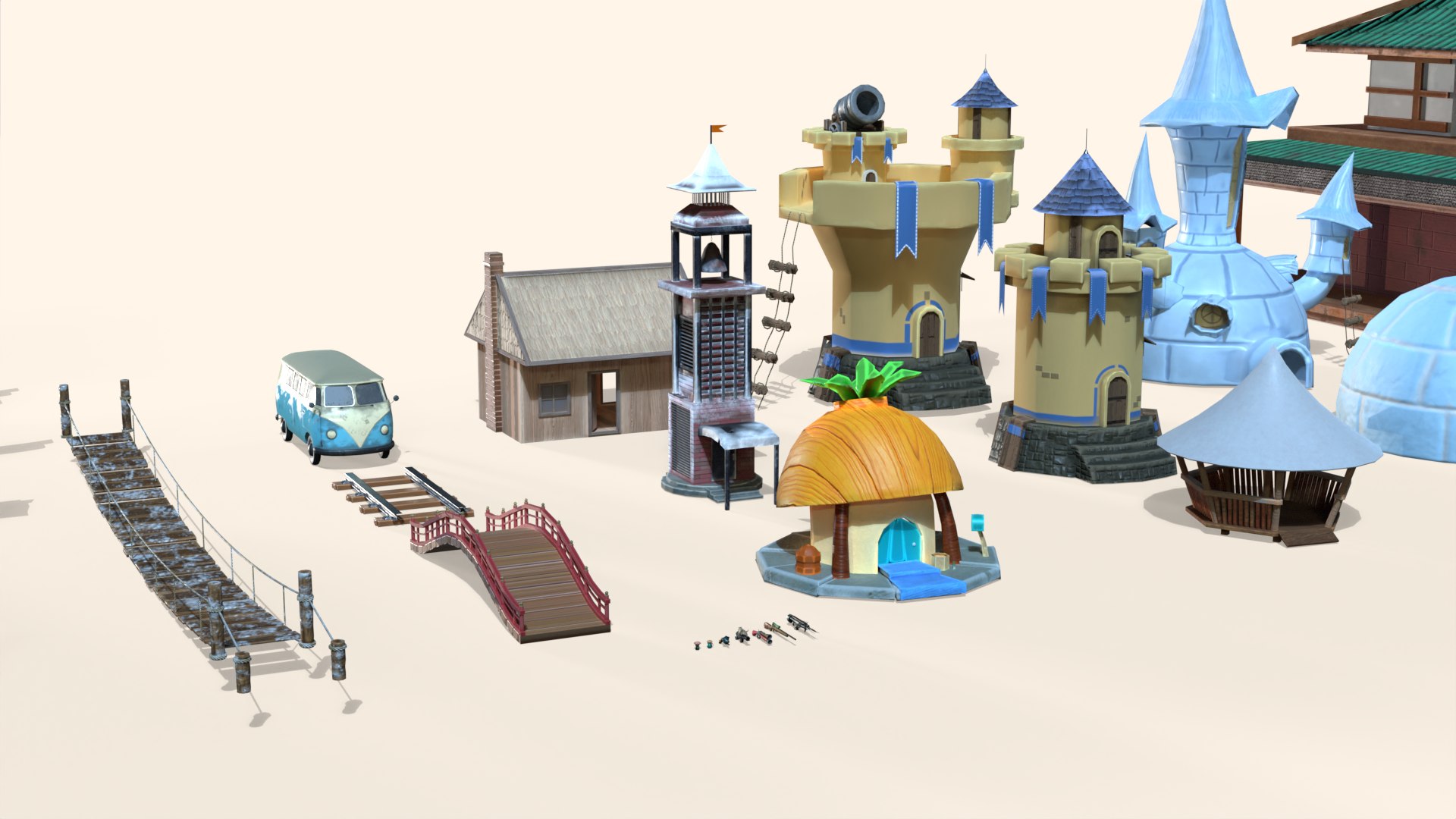 3D Stylized Heaven Model - TurboSquid 2074536