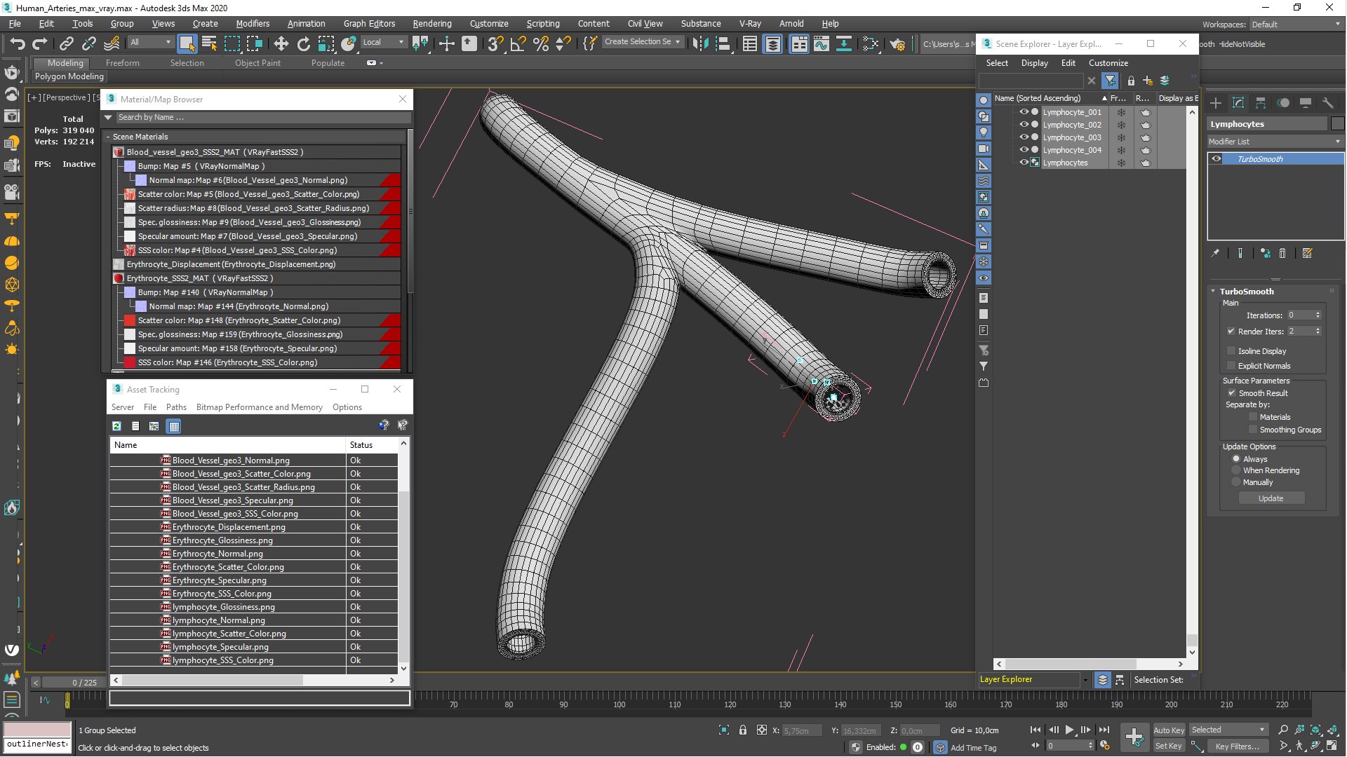 3D Human Arteries Model - TurboSquid 2330105