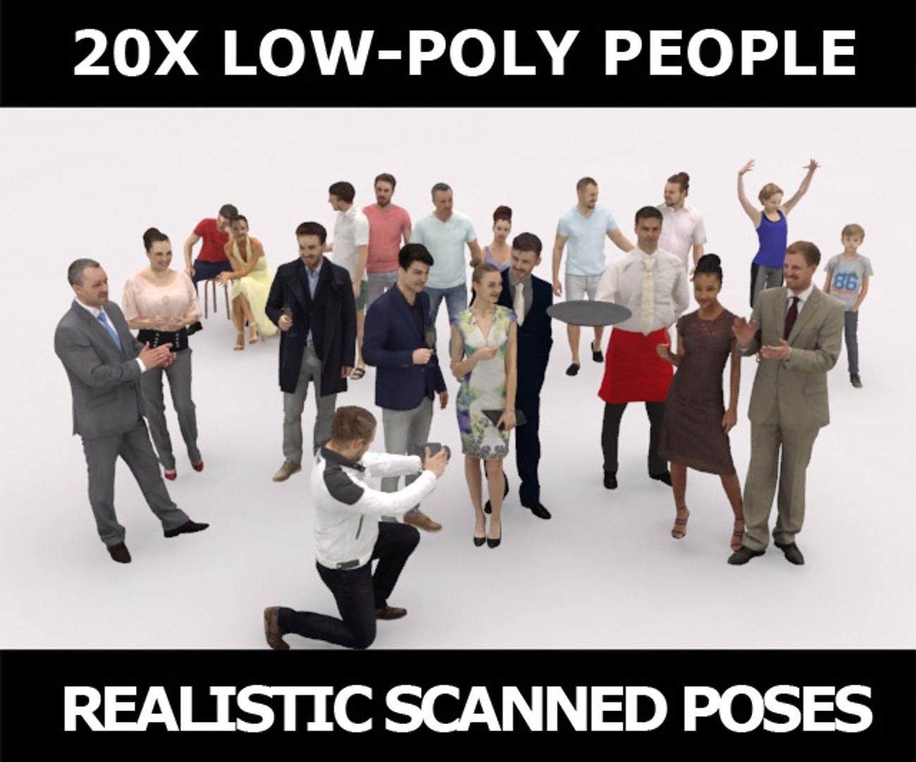 3D Scanned People Casual - TurboSquid 1491560